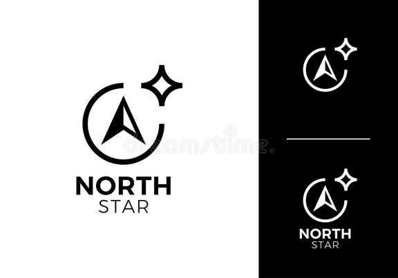 Simple Creative North Star Logo Design Vector Stock Vector ...