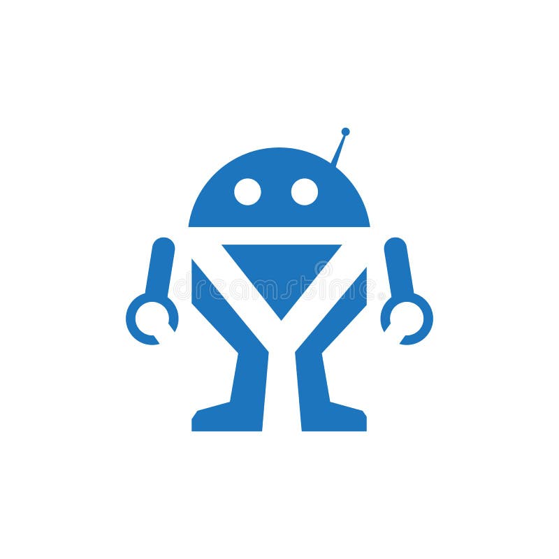 Simple Creative Robot Logo Design Vector Creative Illustration Concept ...