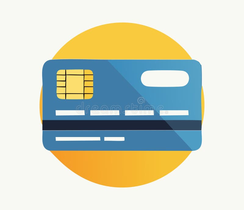 Simple Credit Card Icon stock vector. Illustration of sign - 344444136