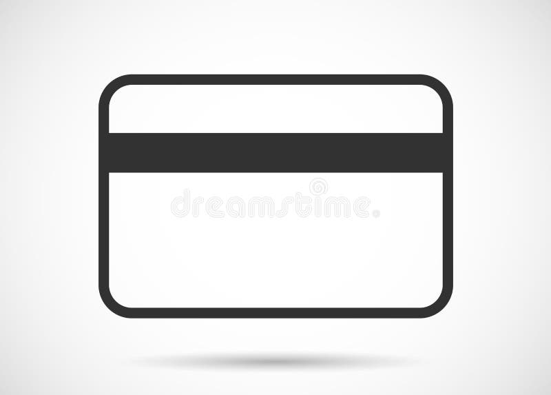 Simple Credit Card Payment Vector Icon Stock Vector - Illustration of ...