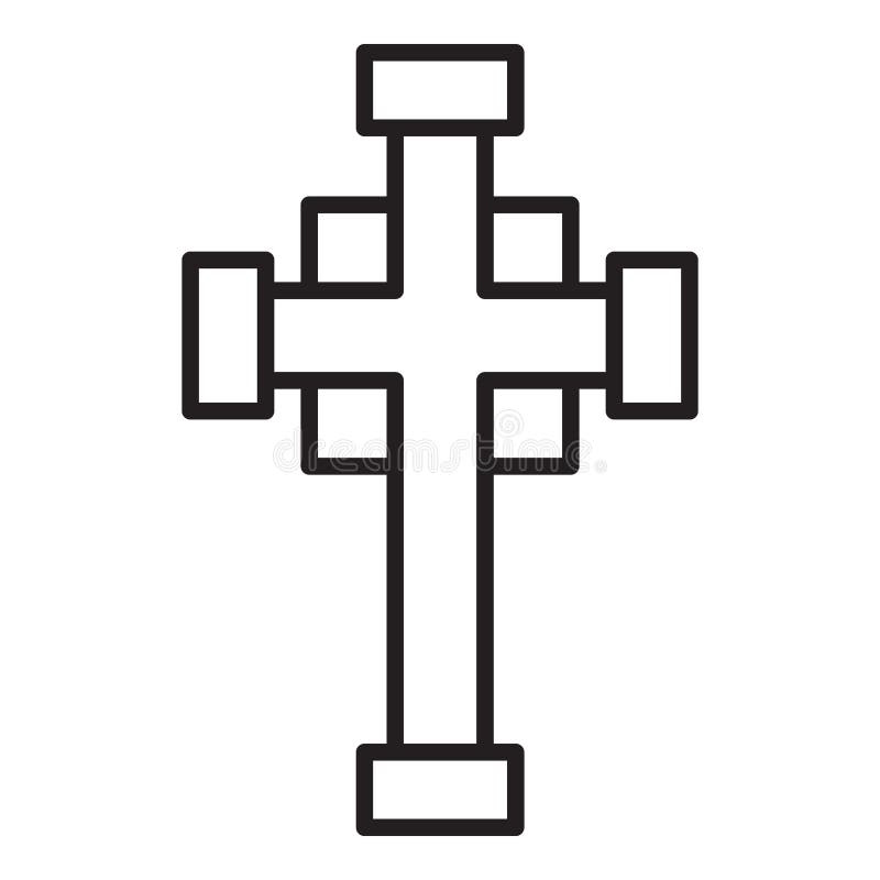 Simple cross icon stock vector. Illustration of flat - 258091949