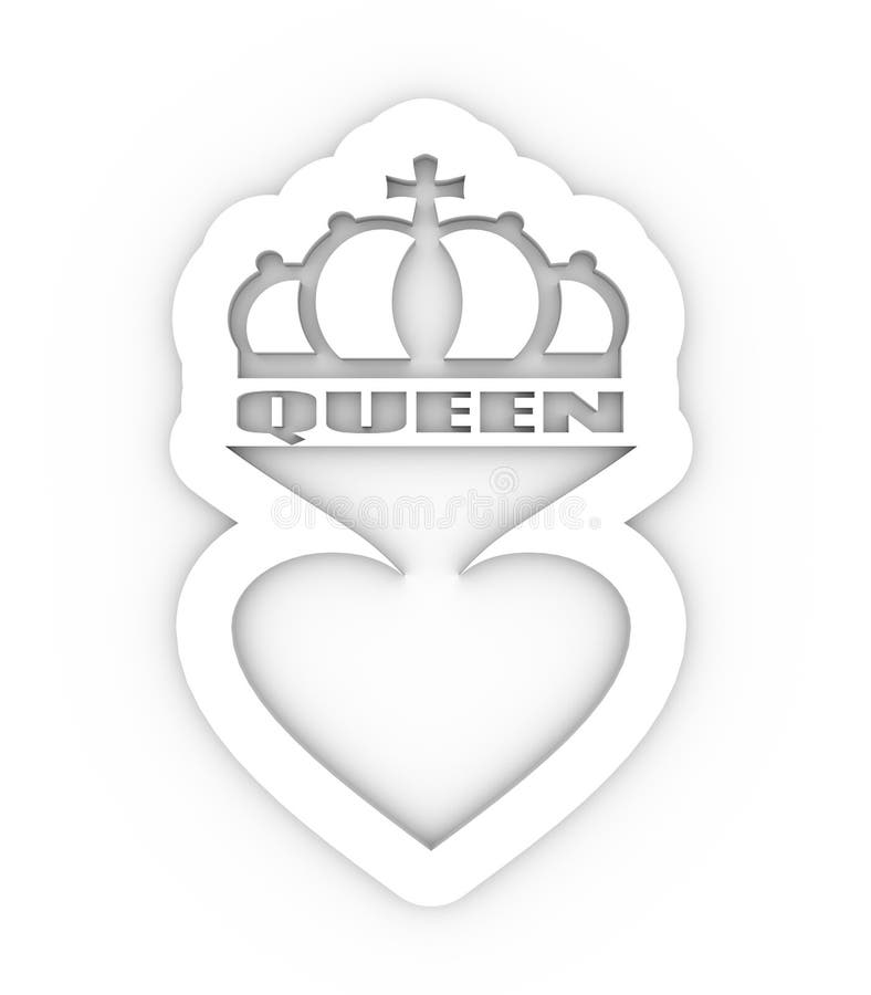 Simple Crown and Spades Suit Stock Illustration - Illustration of ...