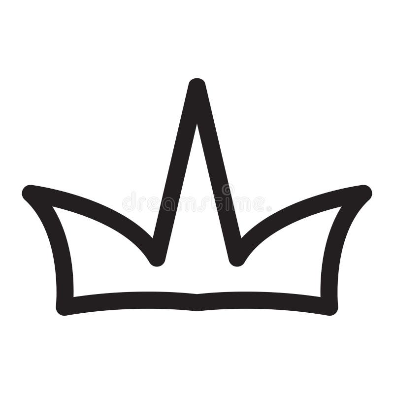 Simple Crown Icon. Vector Illustration Stock Vector - Illustration of ...