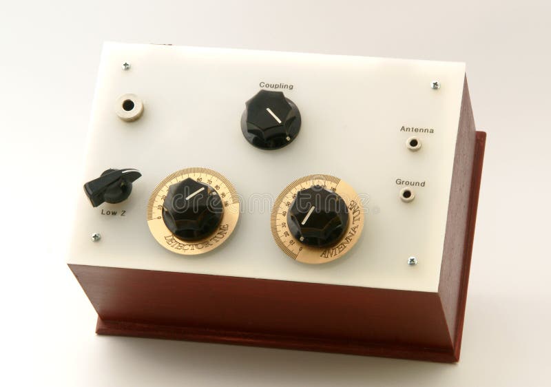 Simple crystal radio stock image. Image of receiver, construction ...