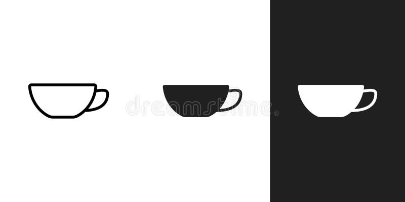 Simple cup icon in 3 form. stock vector. Illustration of fresh - 325379472