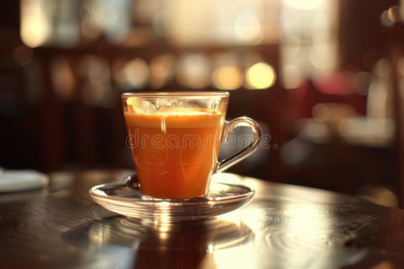 A Simple Cup of Tea on a Saucer, Suitable for Various Concepts Stock ...