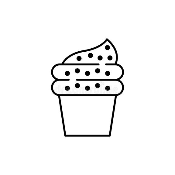 Simple cupcakes stock vector. Illustration of cartoon - 260127470