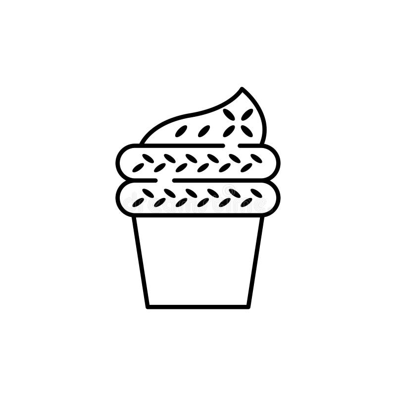 Simple cupcakes stock vector. Illustration of vector - 260127471