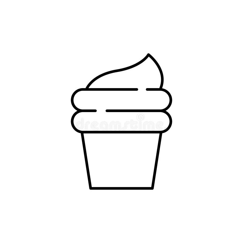 Simple cupcakes stock vector. Illustration of cake, dessert - 260127474