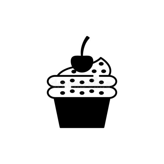 Simple cupcakes stock vector. Illustration of flat, simple - 260127483