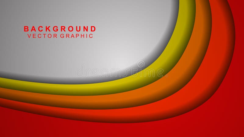 Simple Curve Background for Business with Space for Text Stock Vector ...