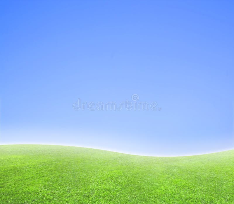 Simple Curved Blue and Green Horizon Background Stock Image - Image of ...