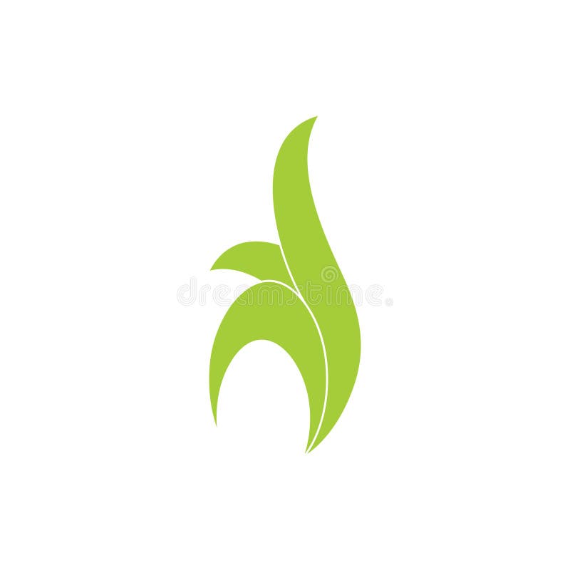 Simple Curves Green Plant Logo for Natural Brand Vector Stock Vector ...