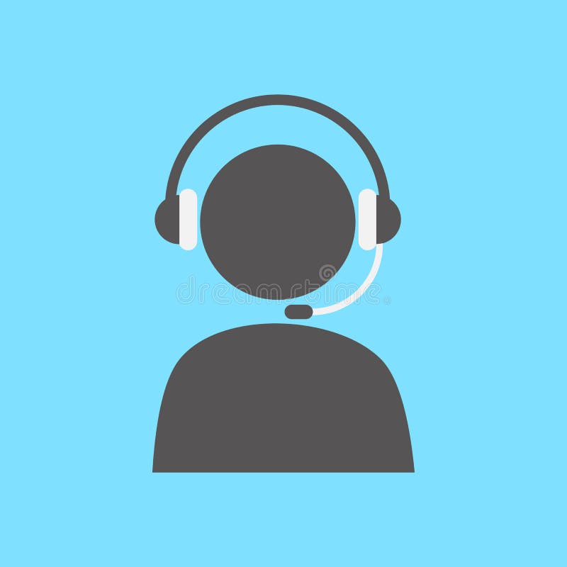 Simple Customer Service Symbol Stock Vector - Illustration of design ...