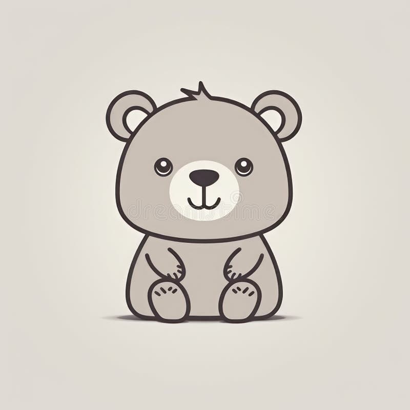 Simple Cute Bear Stock Illustrations – 20,169 Simple Cute Bear Stock ...