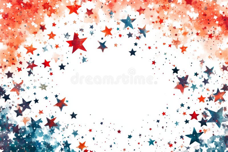 A Simple and Cute Design of the American Flag, Shown As an Empty ...