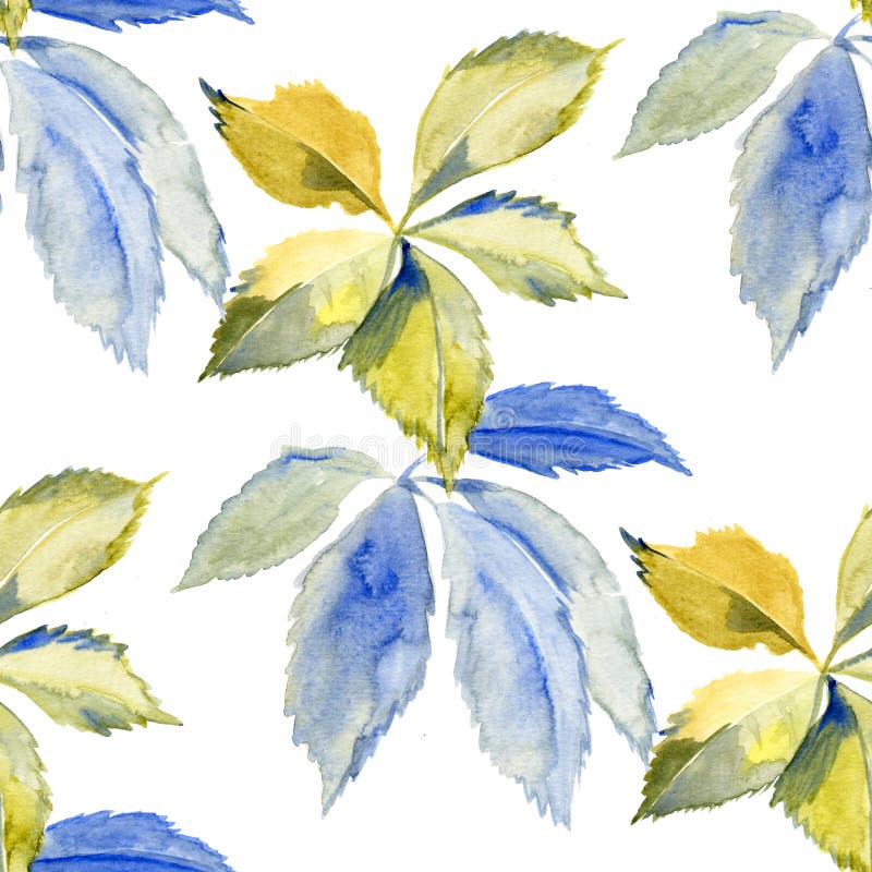 Simple and Cute Floral Seamless Pattern. Spring Branches and Leaves ...