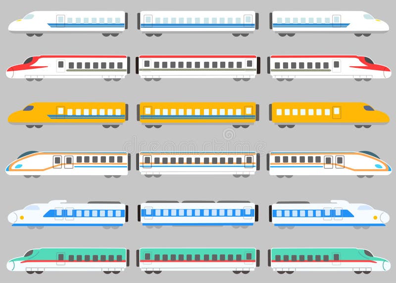 Various Shinkansen Stock Illustrations – 5 Various Shinkansen Stock ...