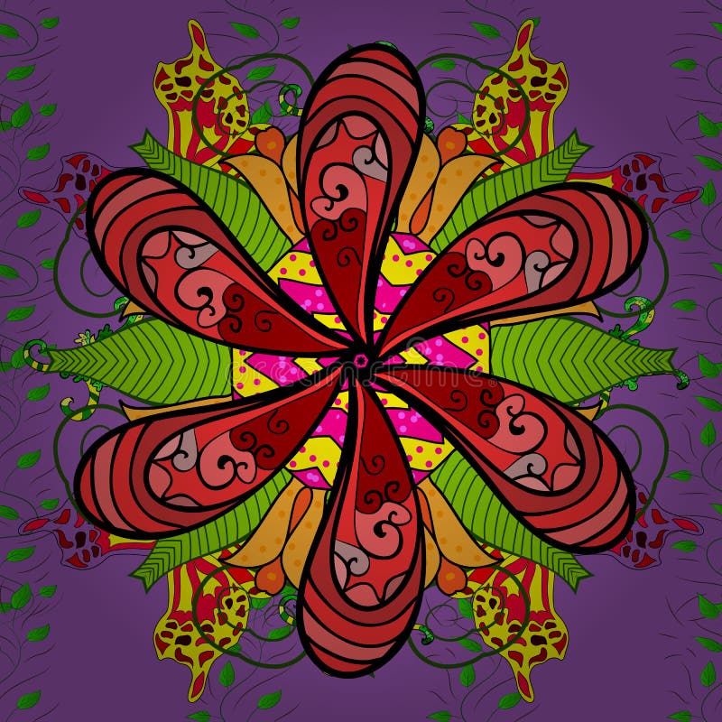 Simple Cute Pattern in Small-scale Flowers Stock Illustration ...