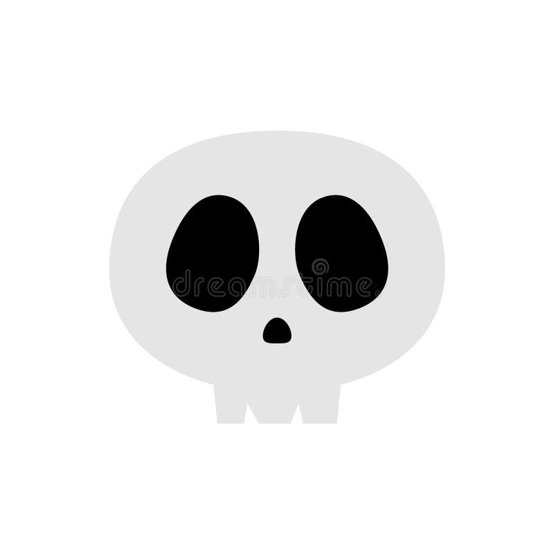 Illustration of a Simple Skeleton Stock Vector - Illustration of ...