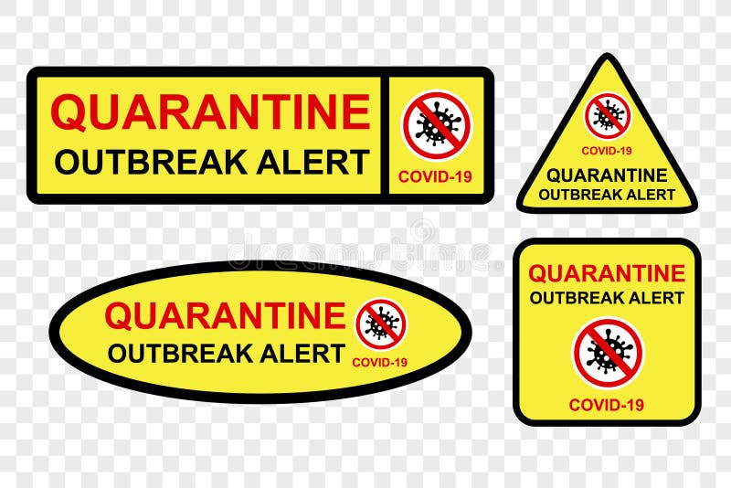 Simple Cutting Sticker, Vector 4 Different Style Sign Caution Warning ...