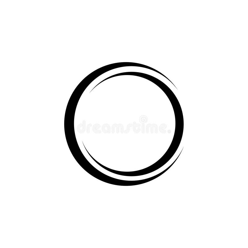 Simple 3d Flat Circle Object Symbol Logo Vector Stock Vector ...