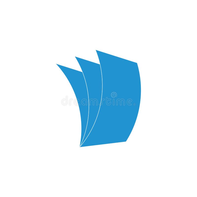 Simple 3d Flat Geometric Paper Notes Logo Vector Stock Vector ...