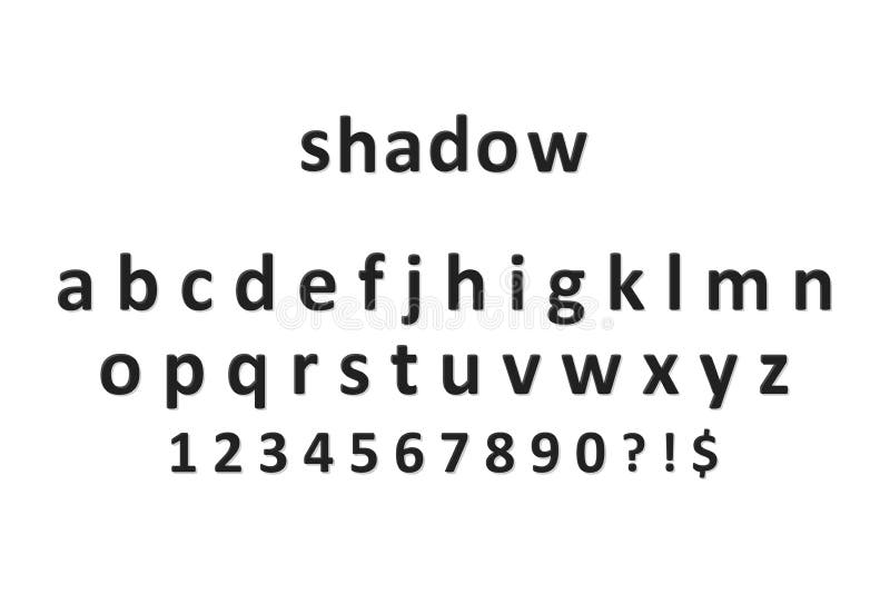Letter Cast Shadow Stock Illustrations – 200 Letter Cast Shadow Stock ...