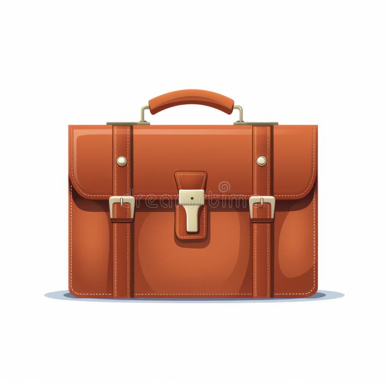Minimalist Briefcase Illustration Stock Illustration - Illustration of ...