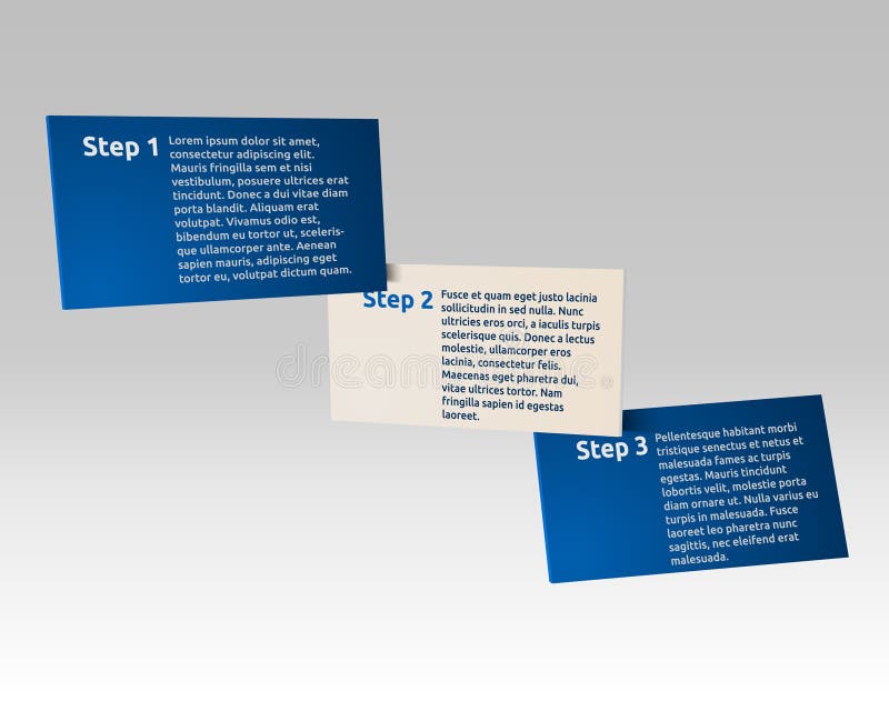 Simple 3d Infographics Cards Stock Vector - Illustration of color ...