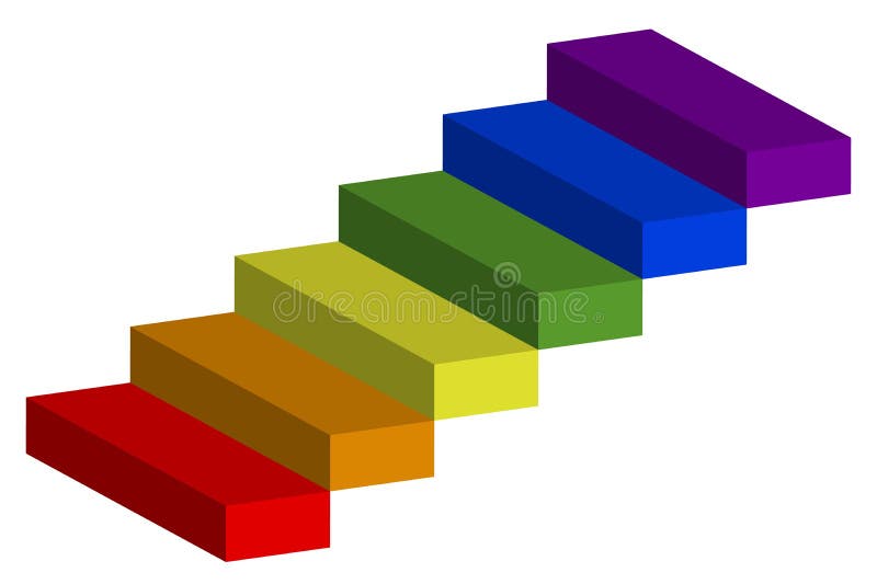 Simple 3d Stair with Steps. Staircase Vector Stock Vector ...