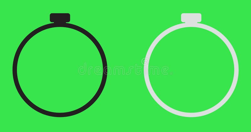 Simple 2D Stopwatch Start To Stop Round Completion Animation. Stock ...