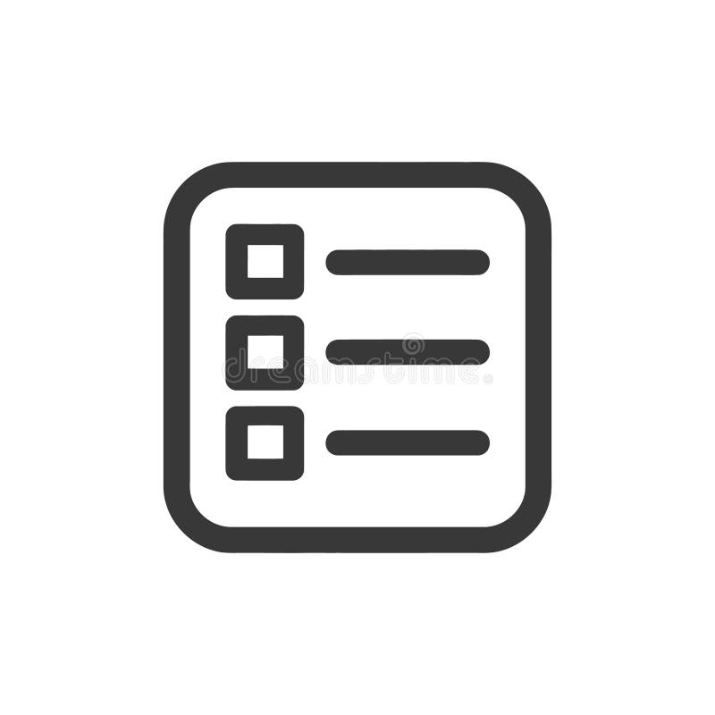 Simple Checklist Design Stock Illustrations – 24,558 Simple Checklist ...