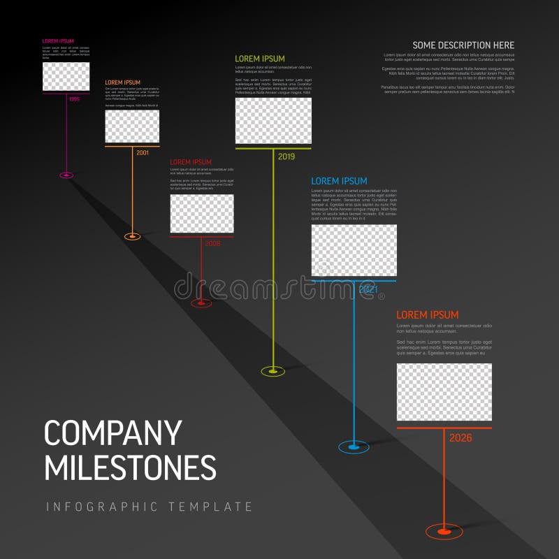 Infographic Diagonal Timeline Report Template Stock Photos - Free ...