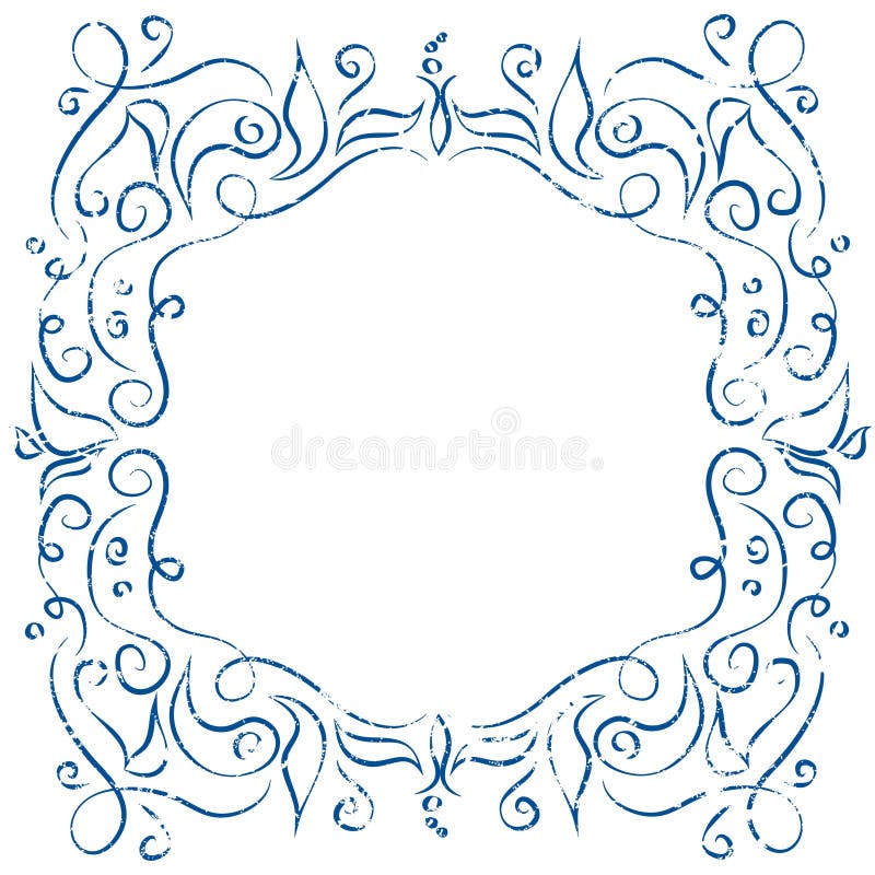 Simple Decorative Ornate Frame. Vector Illustration Stock Vector ...
