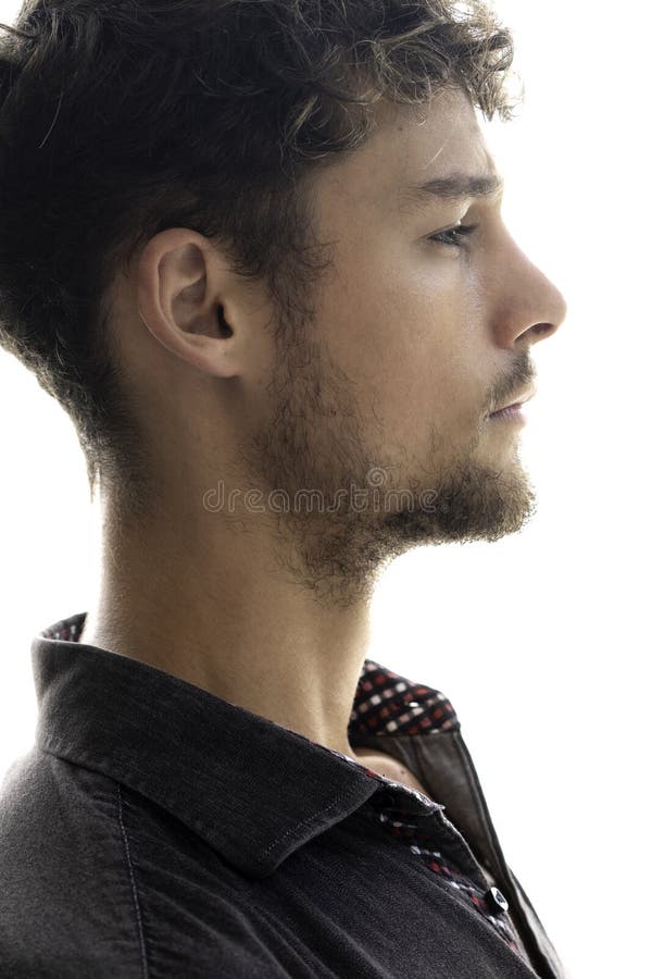 Simple yet Deep Portrait of a Young Man Stock Photo - Image of young ...