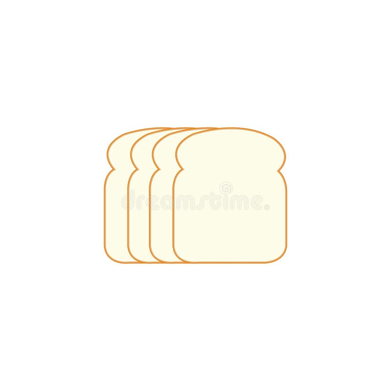 Simple Delicious Bread Icon Vector Logo Stock Vector - Illustration of ...