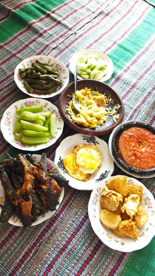 Simple and Delicious Home Cooking Menu Stock Photo - Image of dessert ...