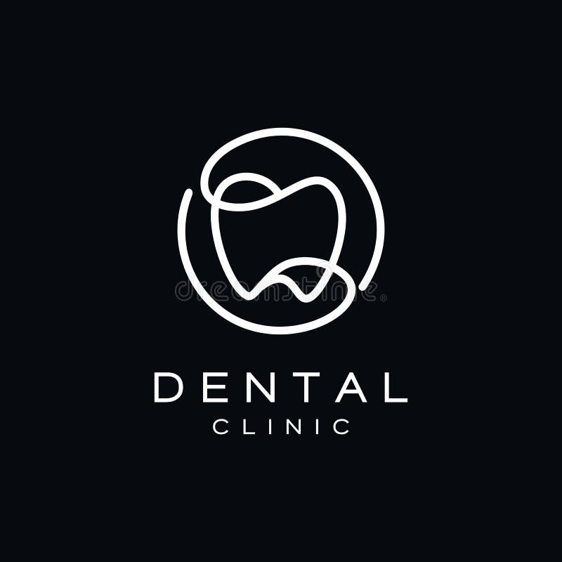 Simple Dental Teeth Logo Design Vector Stock Illustration ...