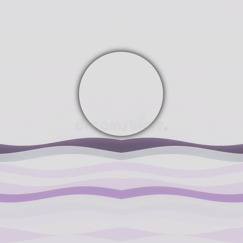 Simple Design Abstract Art Background in Purple Stock Illustration ...