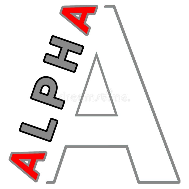 A-1 Letter Alpha One stock illustration. Illustration of clean - 146472876
