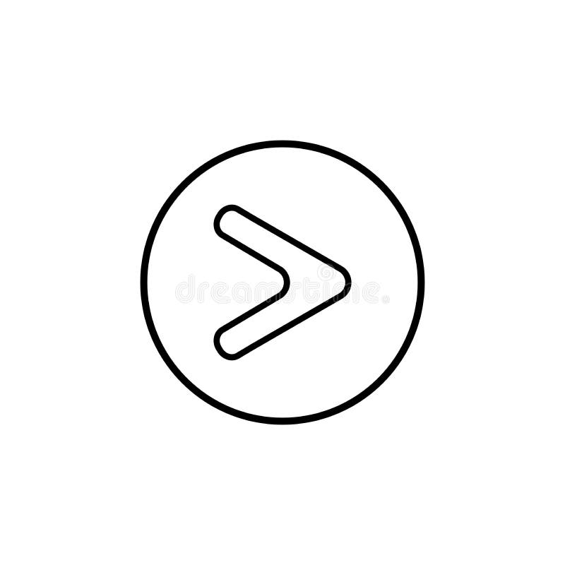 Simple Design Arrow Icon, Illustration Stock Illustration ...