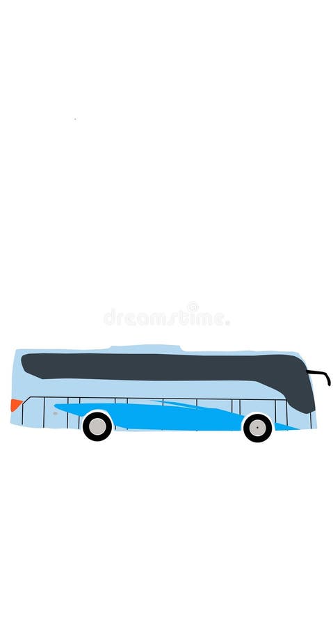 A Simple Design Auto Bus Clipart Stock Illustration - Illustration of ...