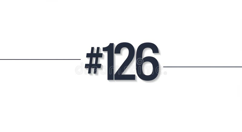 Hashtag 126 stock illustration. Illustration of brand - 383381424