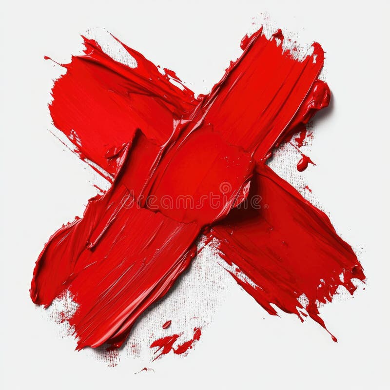 A Simple Design Featuring the Iconic Red Cross Symbol Painted on a ...