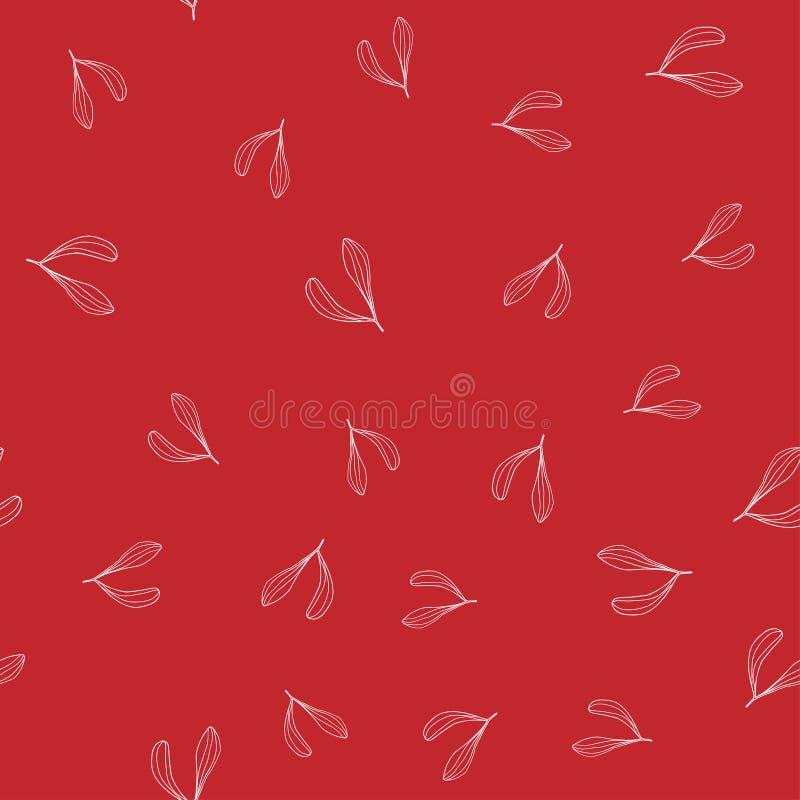 Simple Design, Graphic Element. Floral Vector Xmas Celebration. Red ...