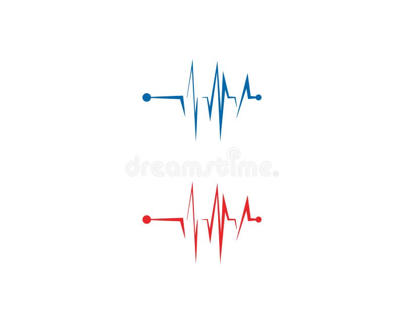 Simple Design Heartbeat Pulse Template Vector Stock Illustration ...