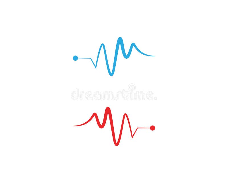 Simple Design Heartbeat Pulse Template Vector Stock Illustration ...