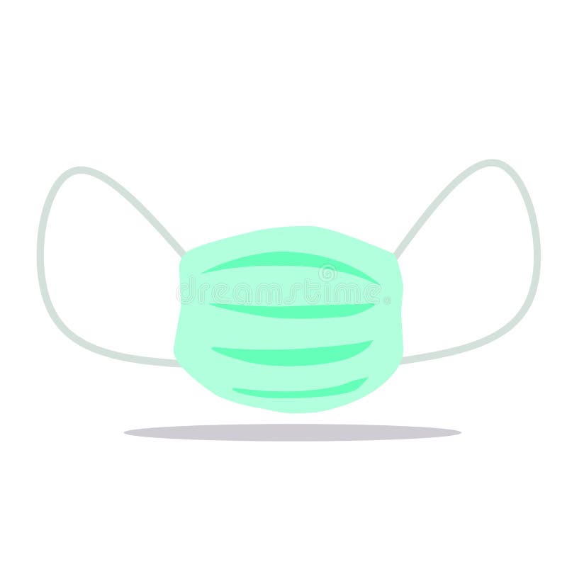 Illustration of Mask in Cartoon Style. Cute Funny Object Stock Vector ...