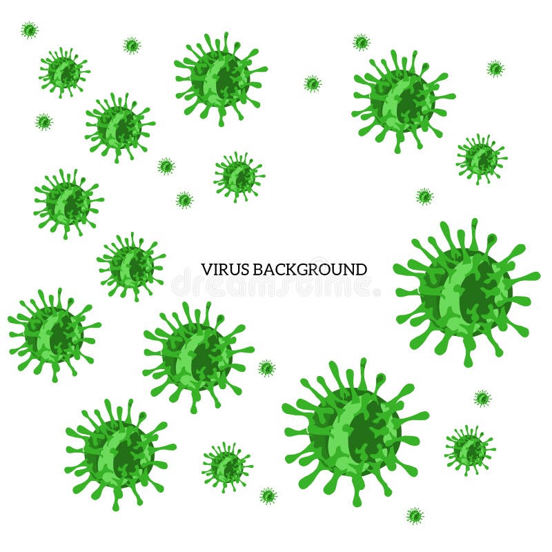 Simple Design of Illustration Virus Background Stock Illustration ...